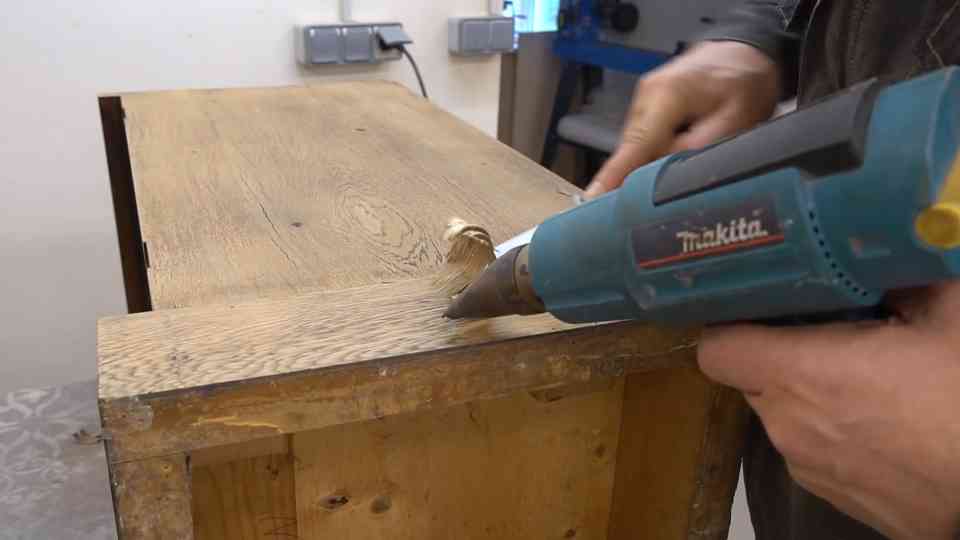 Antique art deco vanity desk restoration