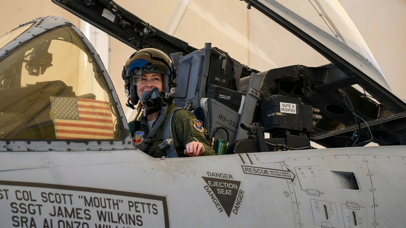 Watch how this female pilot survived an attack near Iran