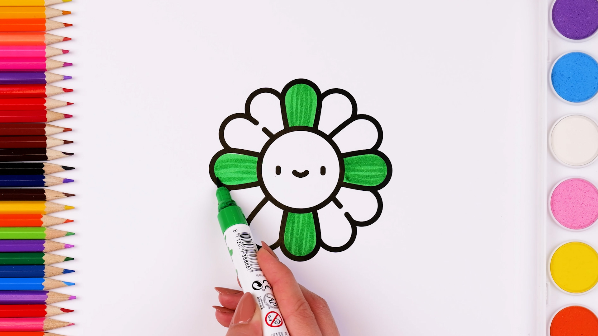 Coloring pages for kids to learn color names