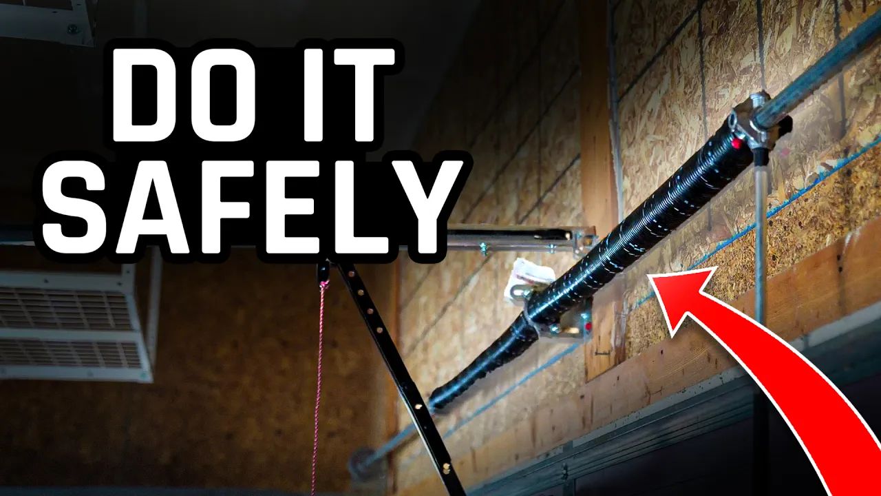 I replaced my garage door springs and saved $200! 💸