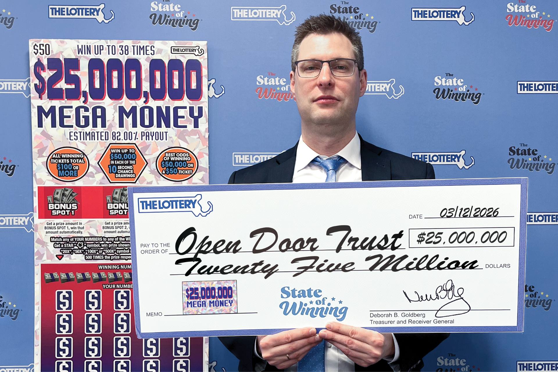 $25 million prize won on scratch ticket sold in Mass. town