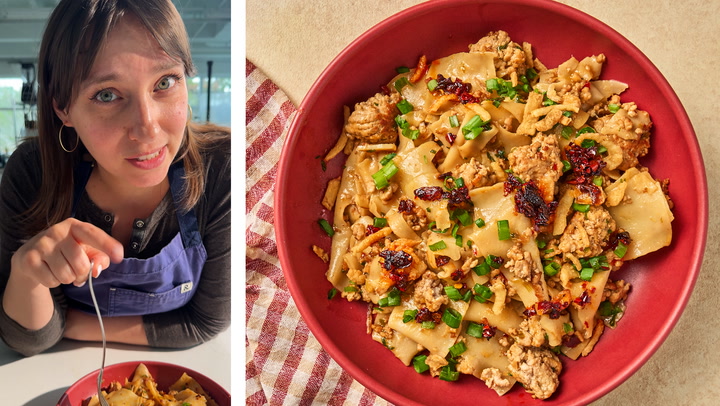Deconstructed dumpling pasta recipe