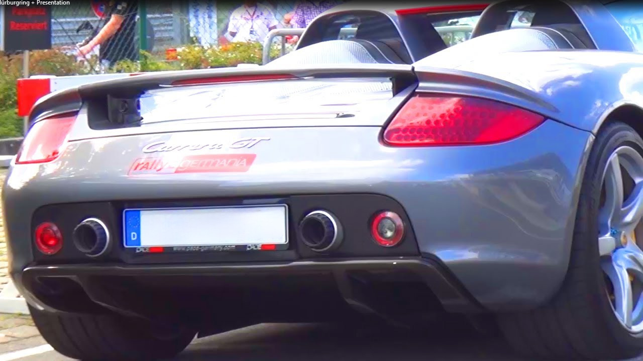 Porsche Carrera GT V10 start and acceleration sounds showcase