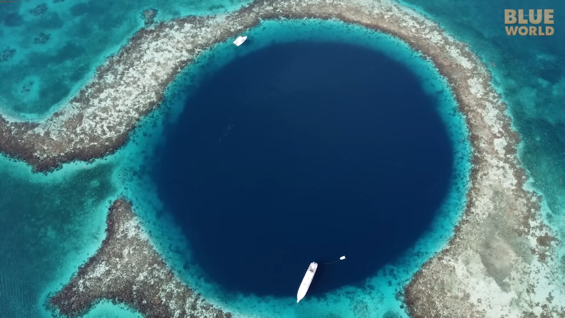 We swam down the wall - into a massive 400 feet underwater void