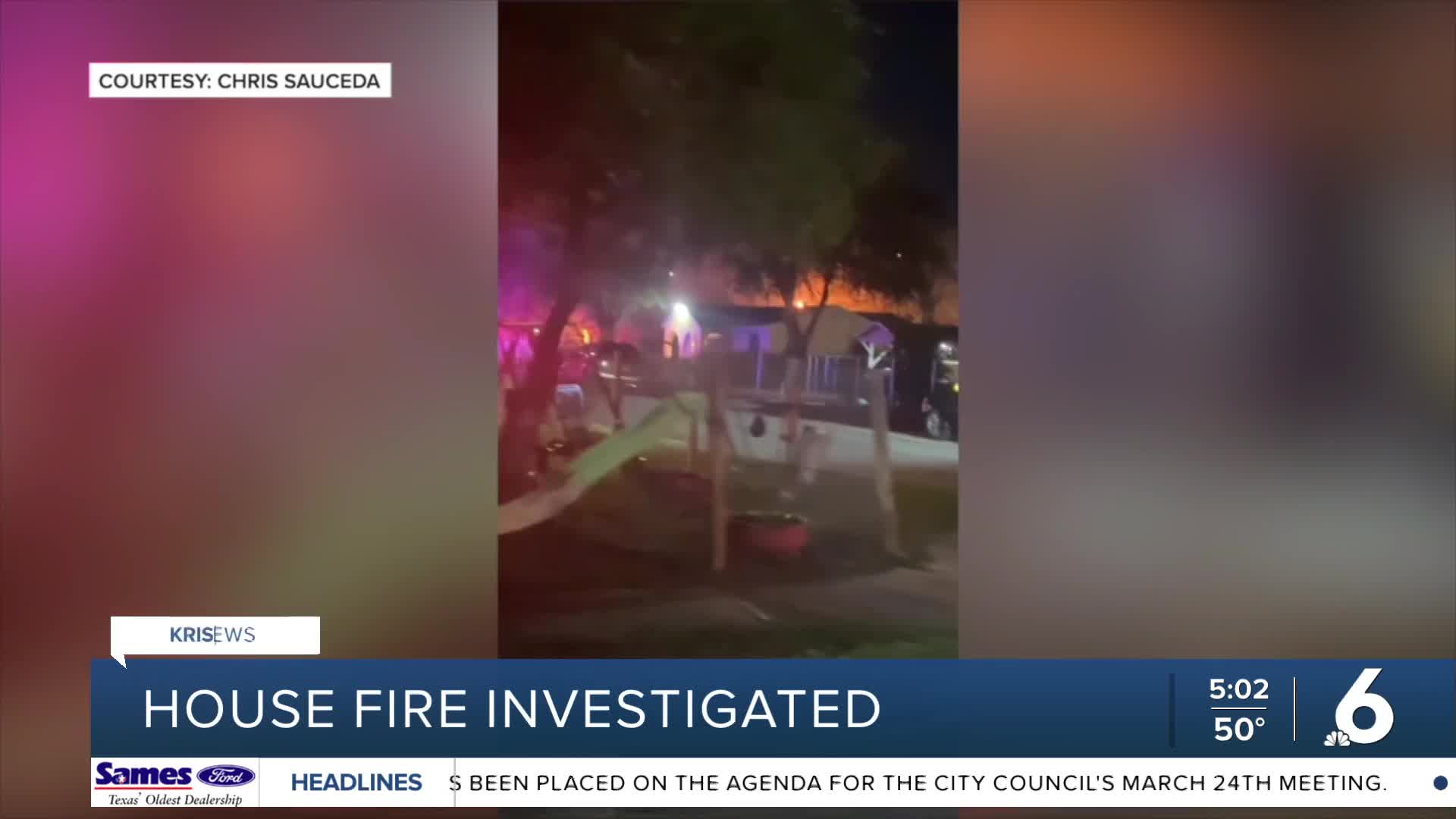 Crews battle major house fire on Corpus Christi's westside