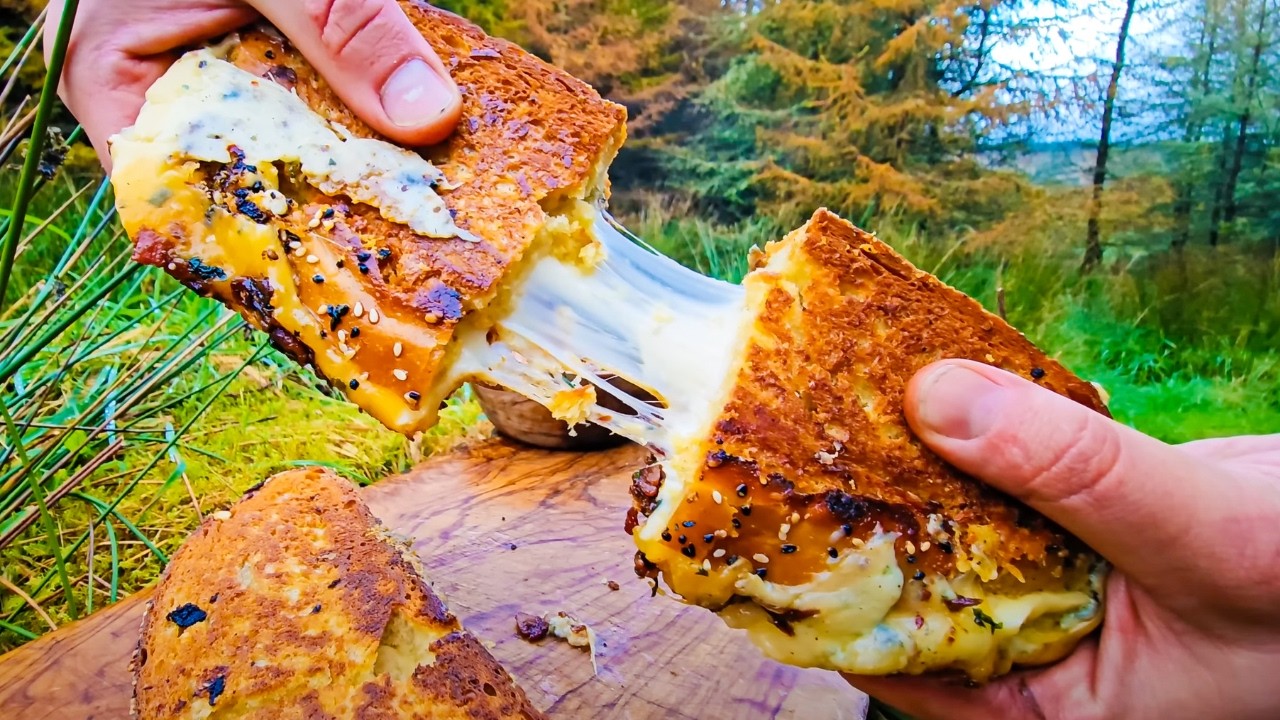 This outdoor sandwich cook took things to another level