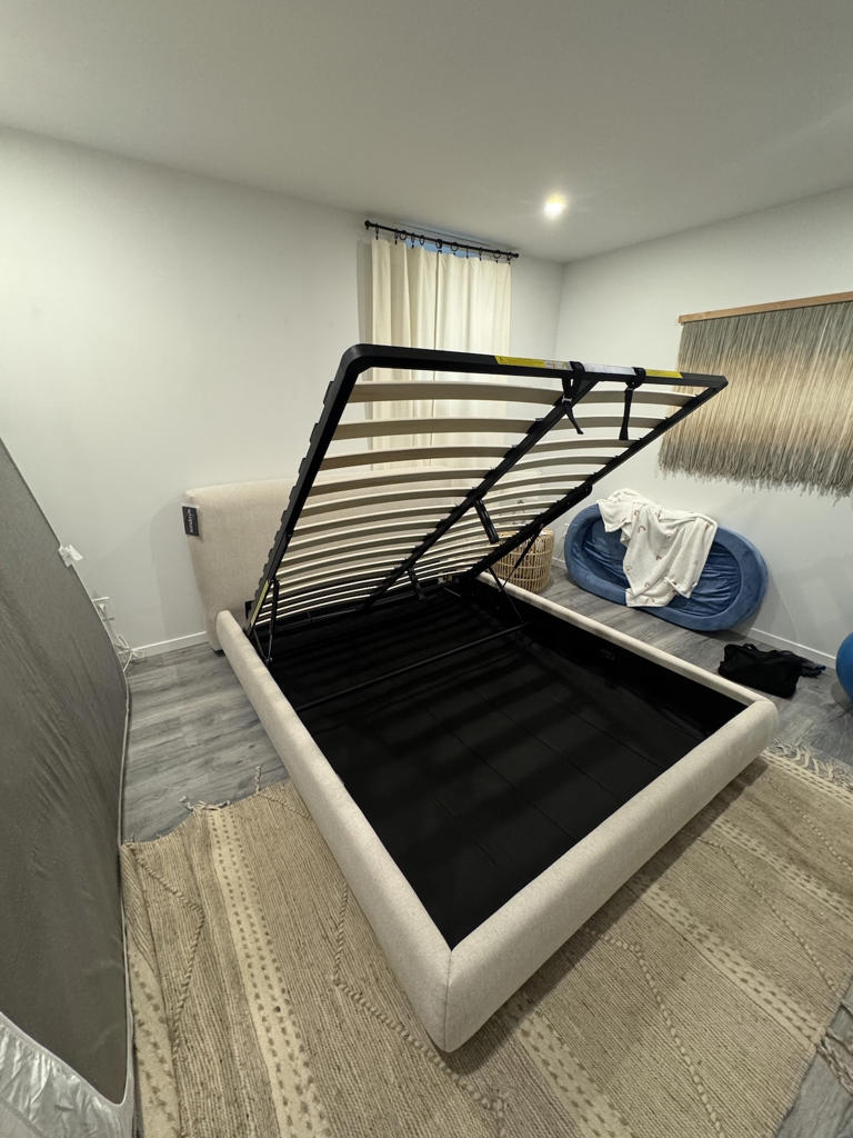 The Canadian-made storage bed that finally fixes bedroom clutter