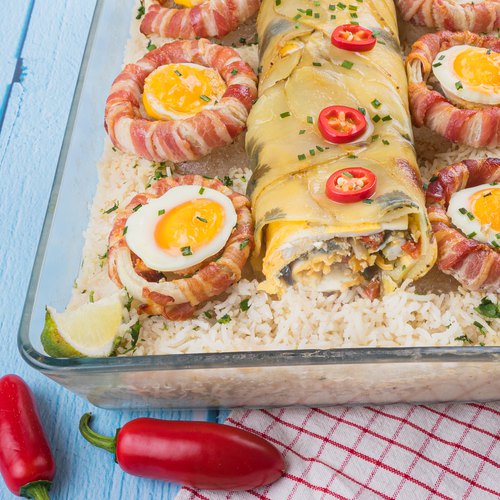 Beer & breakfast burrito