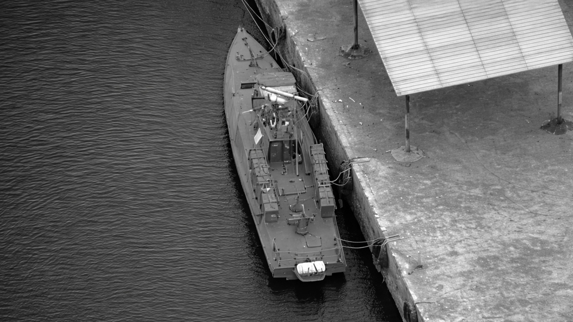 American forces target enemy boat in precision strike