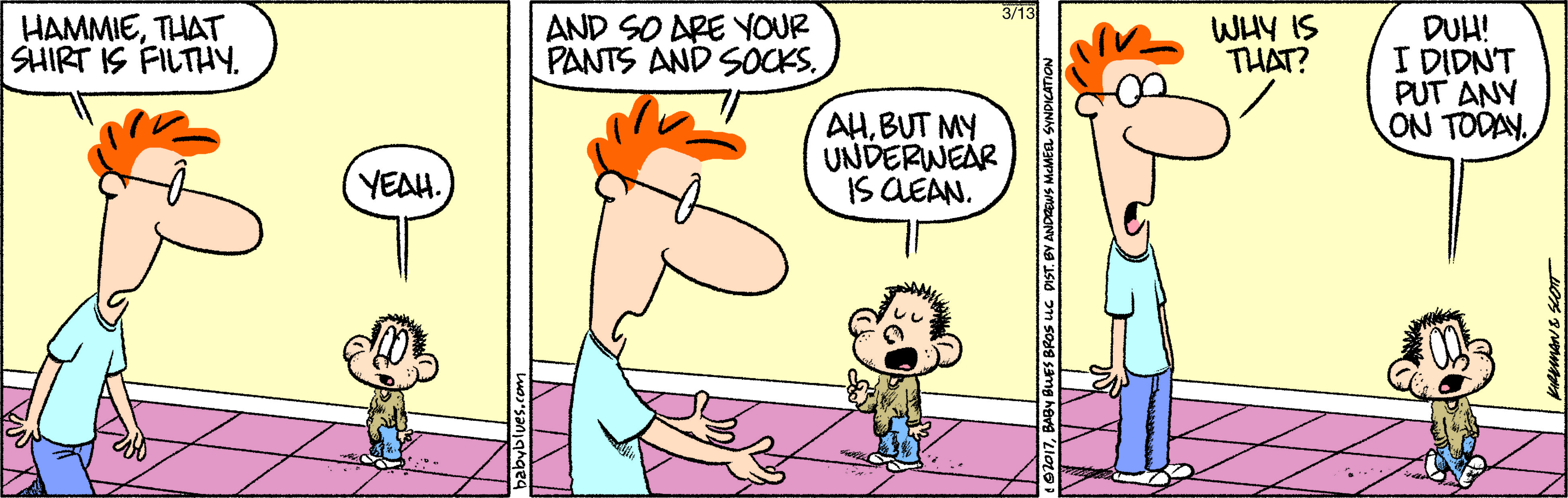 Baby Blues by Rick Kirkman and Jerry Scott