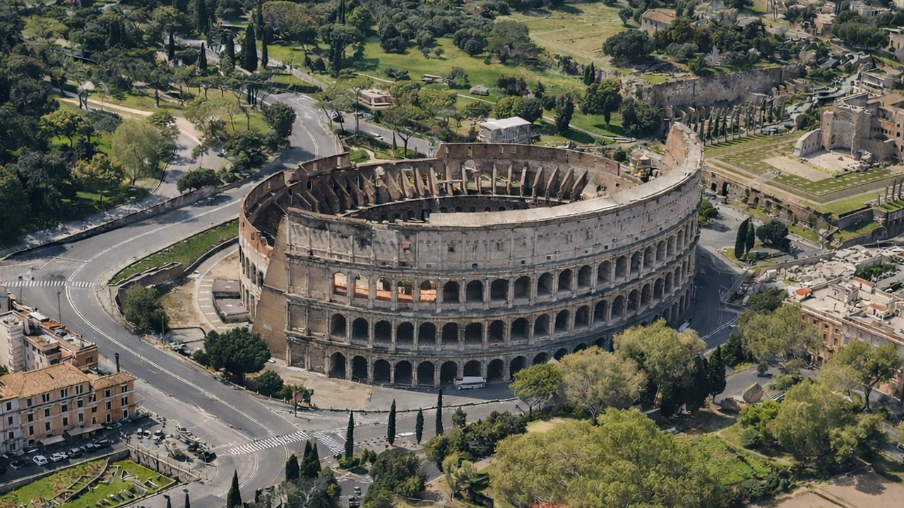 The Colosseum in the heart of Rome