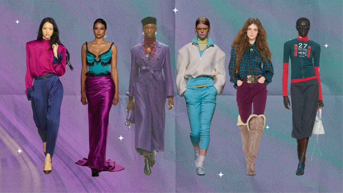 The vibrant '90s color palette experiencing a high-fashion resurgence