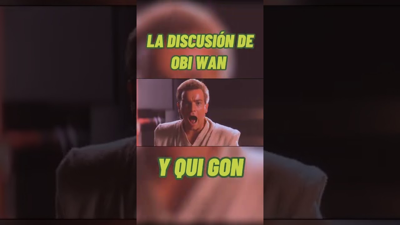 La última discusión de Obi-Wan Kenobi y Qui-Gon Jinn - Star Wars #shorts