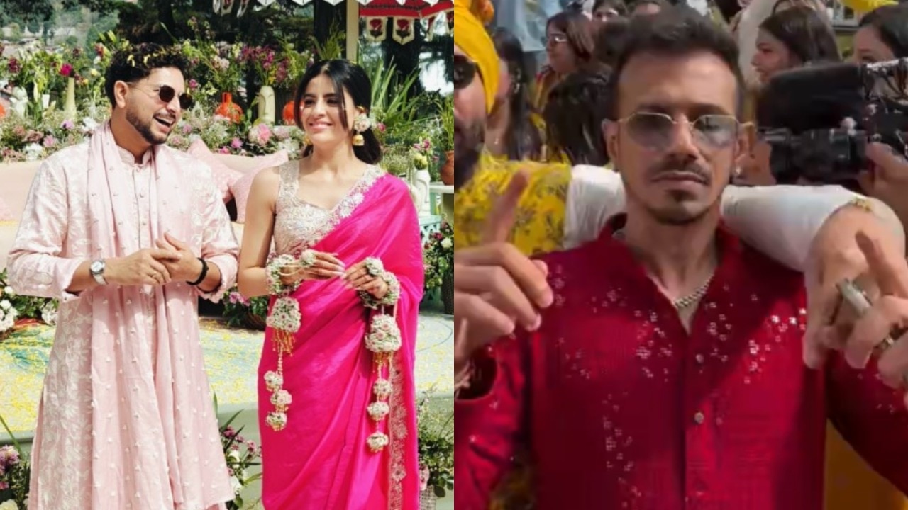Kuldeep, Vanshika shine in grand wedding ceremony, best-mate Chahal ...