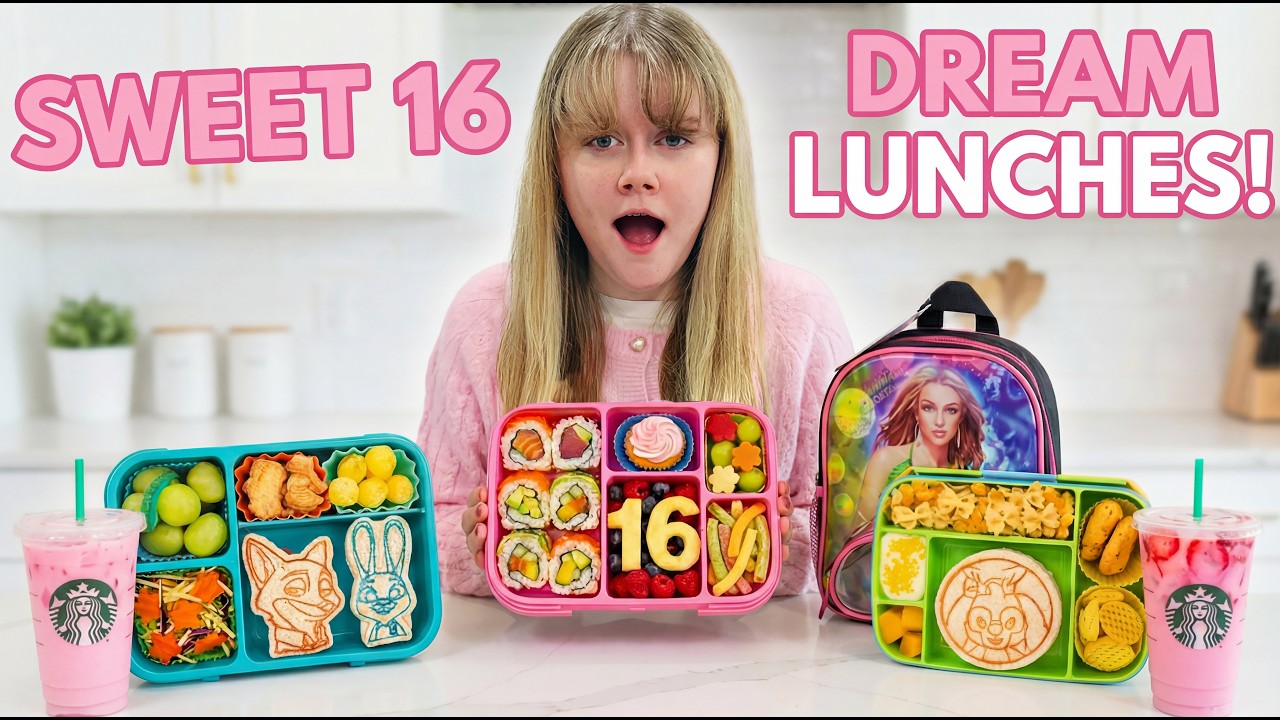 I made dream lunches for my daughter’s 16th birthday! 🎂 Zootopia 2 + more!