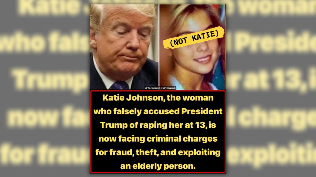 Is 'Katie Johnson,' who accused Trump of child rape, facing criminal ...