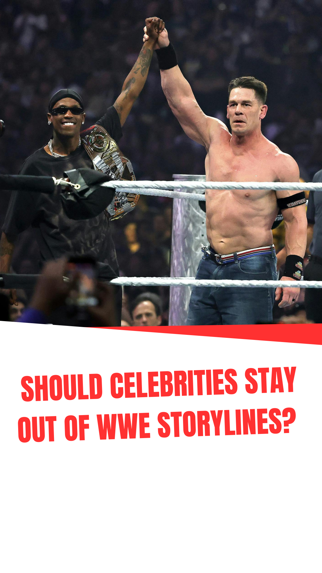 Should celebrities stay out of WWE storylines #WWE #Wrestling #WrestleMania