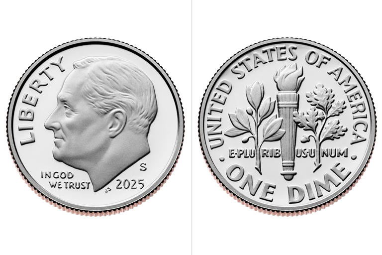 Trump admin drops the olive branch from US seal on new dime coins ...