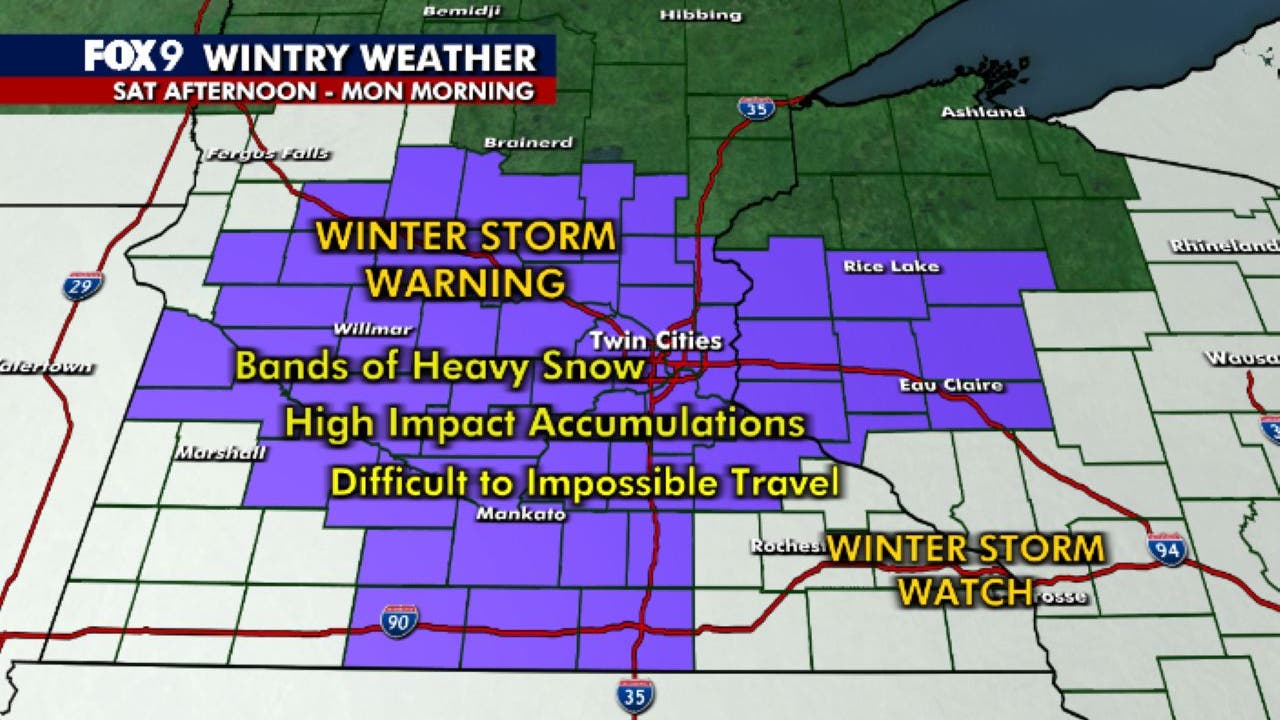 MN weather: Weekend will bring heavy snow to parts of Minnesota