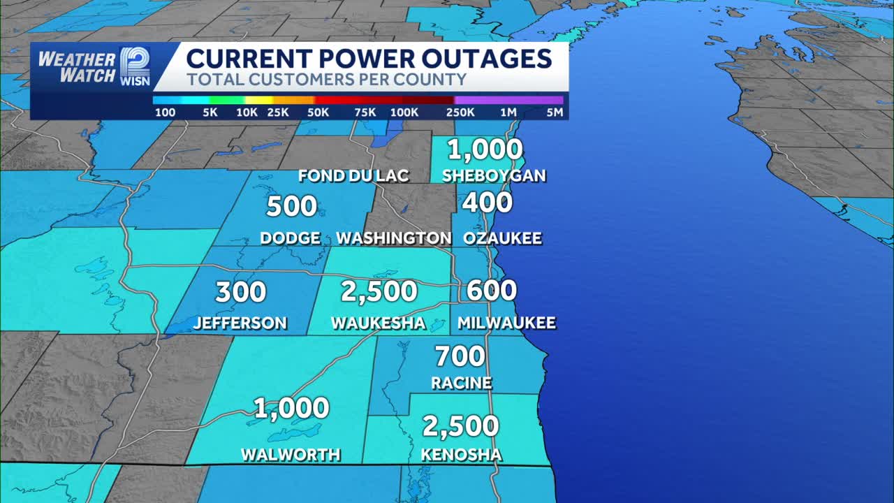 Southeastern Wisconsin hit by high winds, widespread power outages