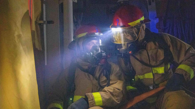 Fire on USS Gerald R Ford carrier injures two sailors