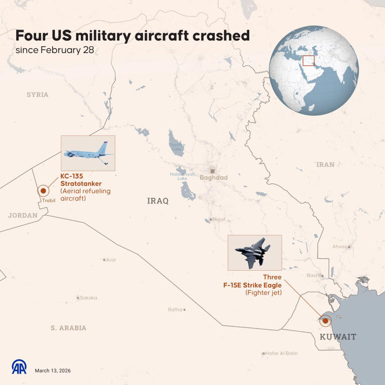 All 6 crew members killed as US Air Force refueling plane crashes in ...