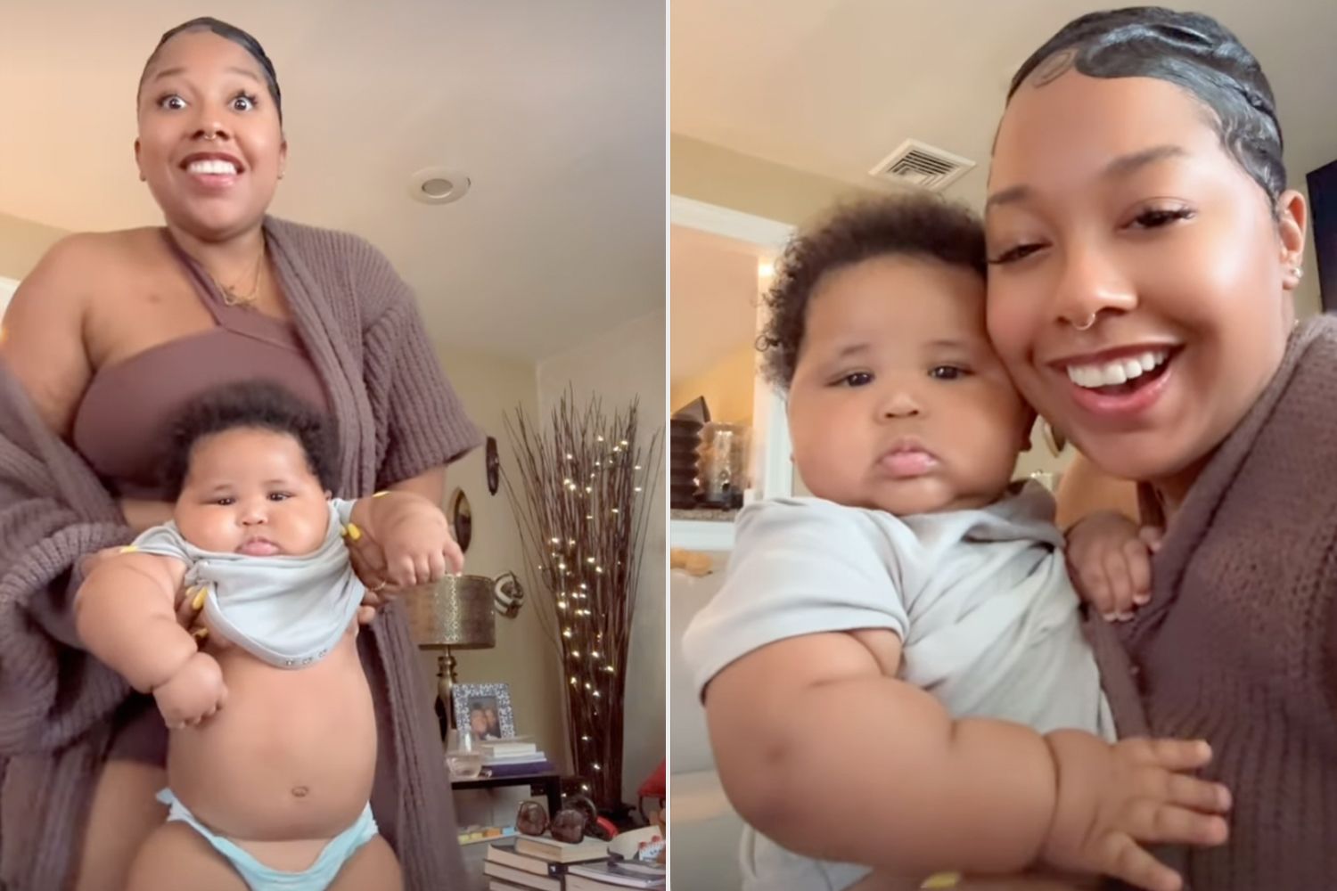 Aunt goes viral for video introducing her 25 lb. baby nephew to the ...