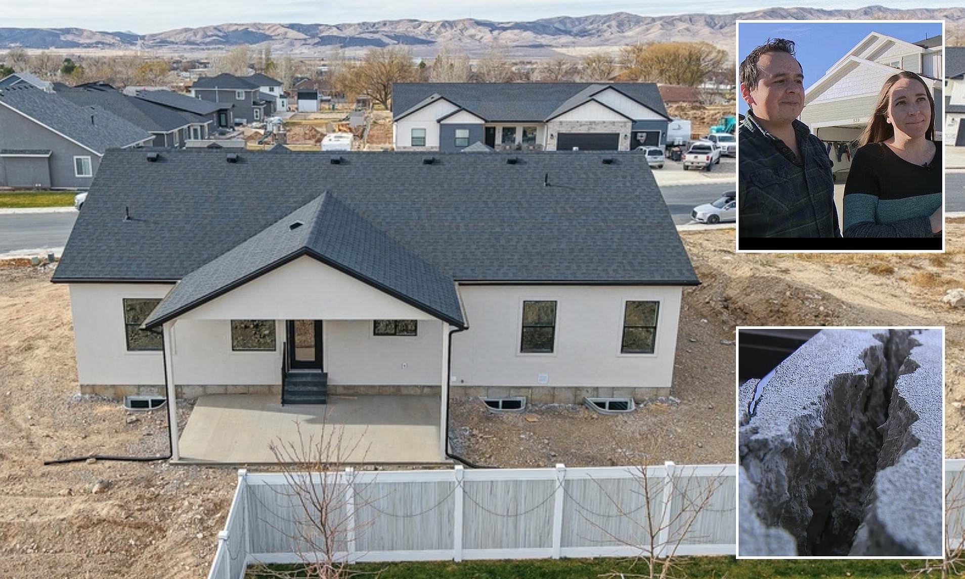 Entire Utah neighborhood of 21 houses starts to crack and sink into the ...