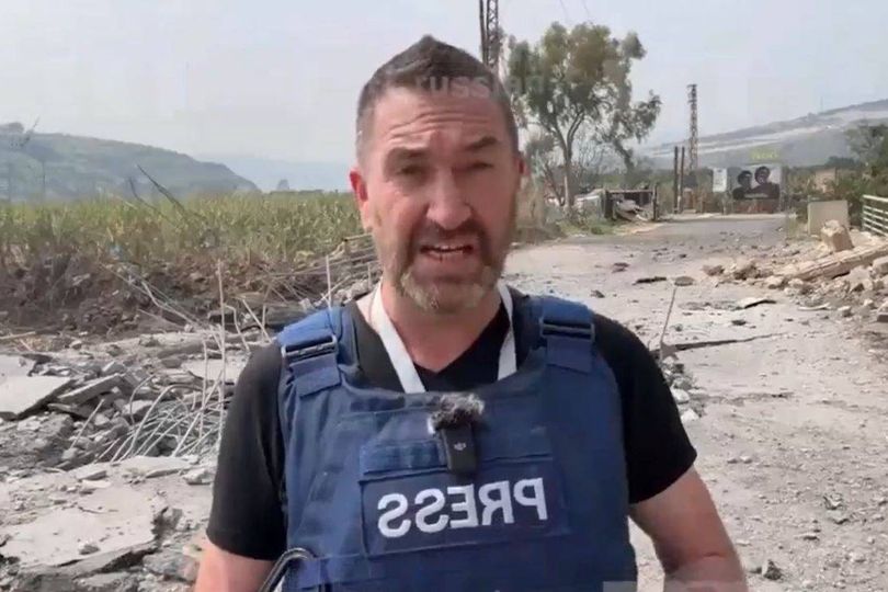 British reporter Steve Sweeney nearly killed in 'Israeli strike' caught ...
