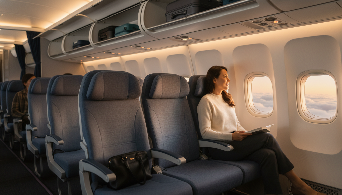 What flight attendants say you should do with an empty middle seat