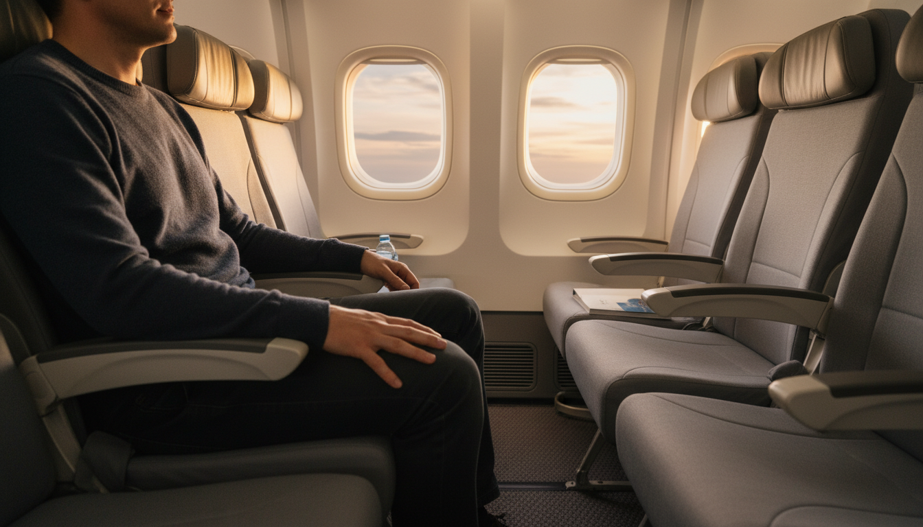 What flight attendants say you should do with an empty middle seat