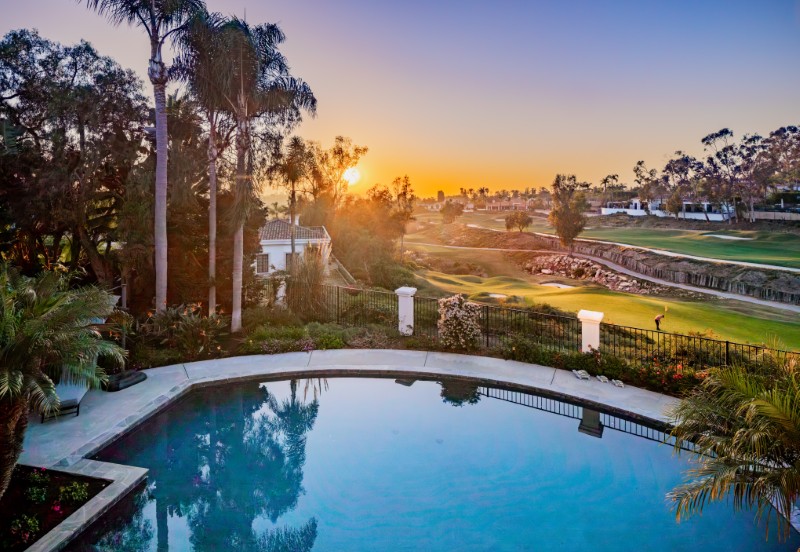 Dream home in Rancho Santa Fe overlooks the Farms Golf Club (from above ...