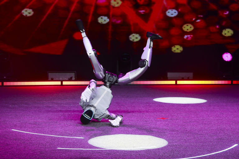 Employees had to restrain a dancing humanoid robot after it went wild ...