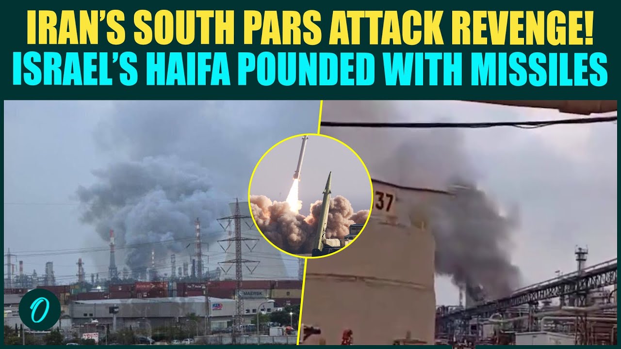 Iran BURNS Haifa UNSEEN VIDEO! Iran FIRES Missiles in CHILLING Attack ...