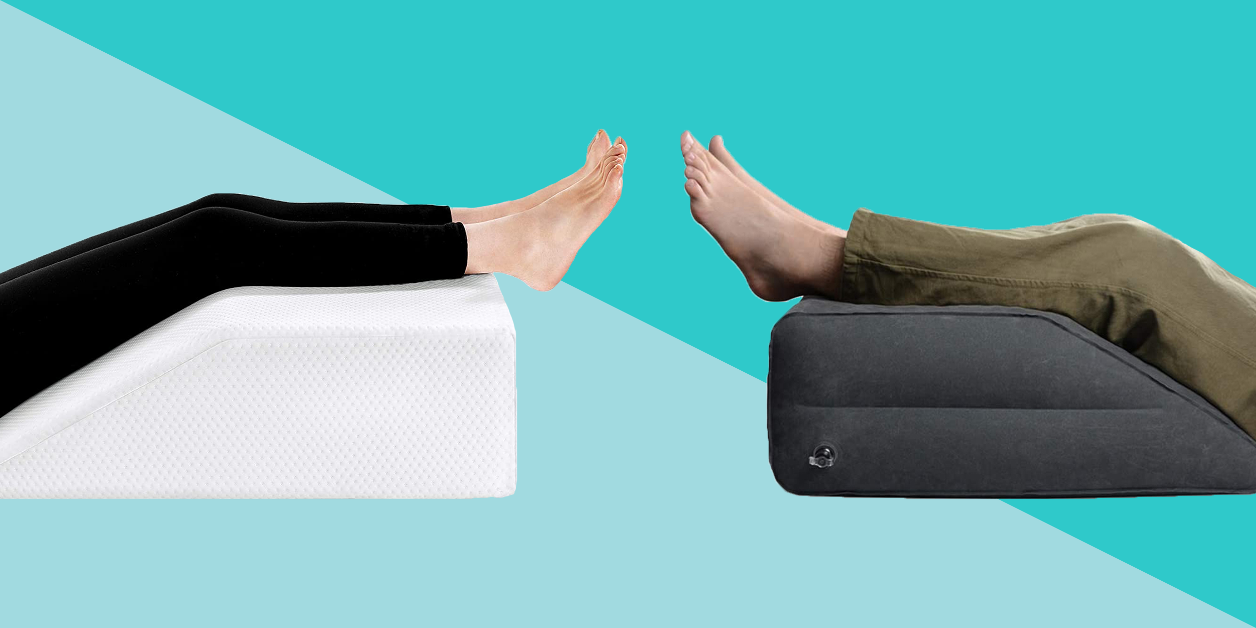 These leg elevation pillows help relieve swelling, back pain, and ...