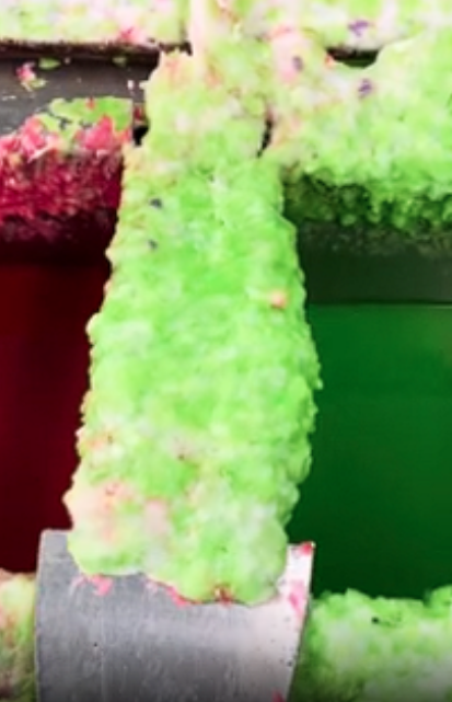 Thick green wax melting & scraping, ultimate satisfying cleanup you can ...