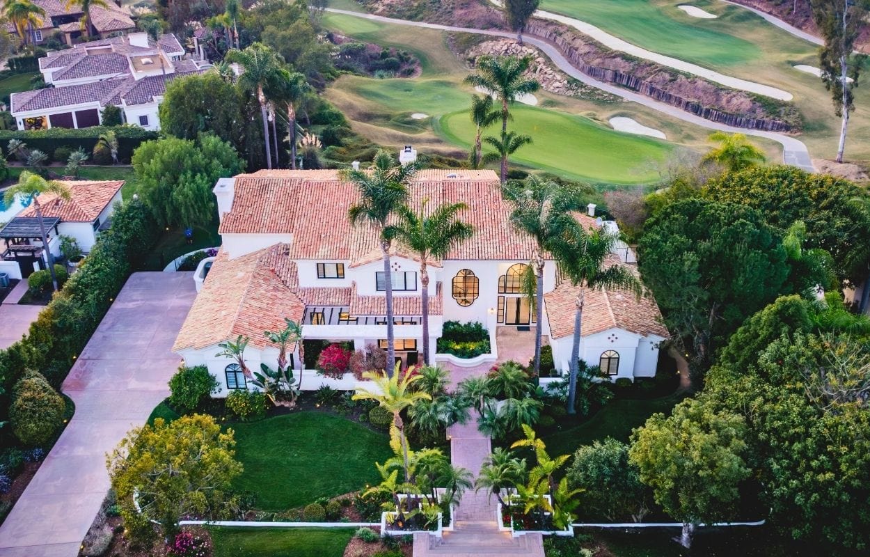 Dream home in Rancho Santa Fe overlooks the Farms Golf Club (from above ...