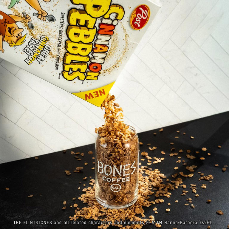Cinnamon Pebbles x Bones Coffee launches limited-edition cereal ...