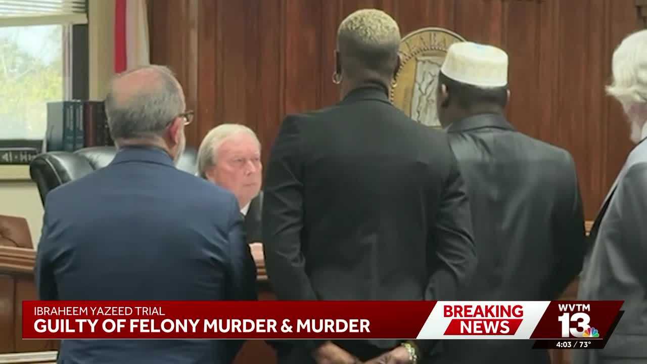 Ibraheem Yazeed found guilty of murder, felony murder in the 2019 death ...