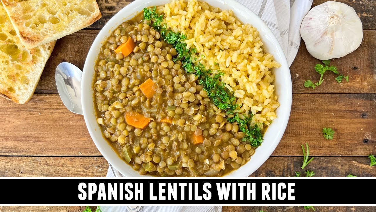 Spanish lentils with rice: Easy, flavorful one-pot lentil recipe