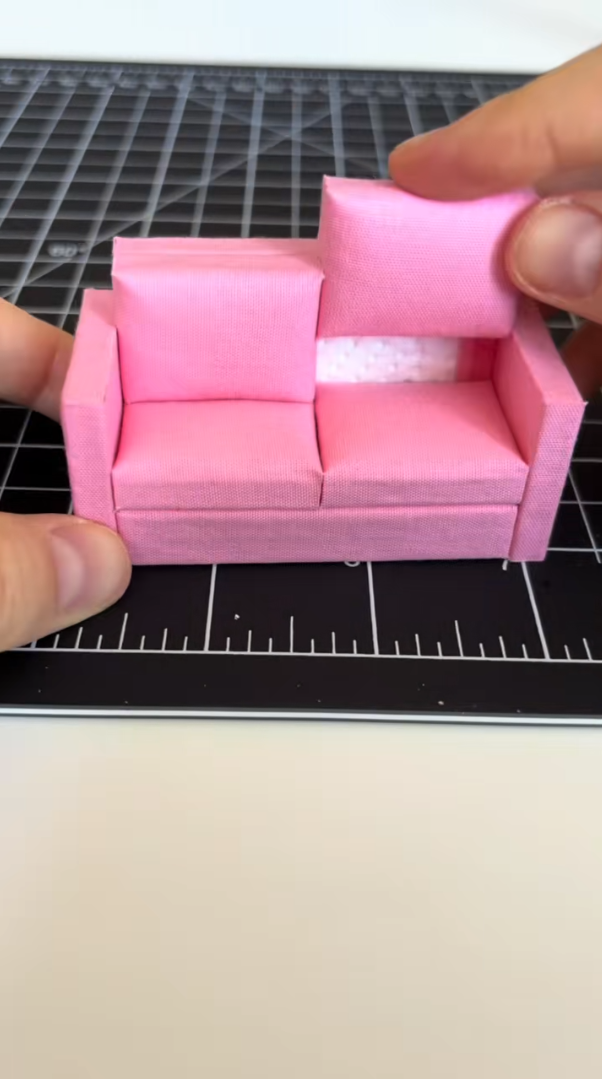 Miniature dollhouse furniture DIY step-by-step