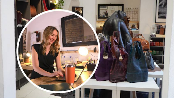 Steirerin erobert Fashion-Week mit Leder-Taschen