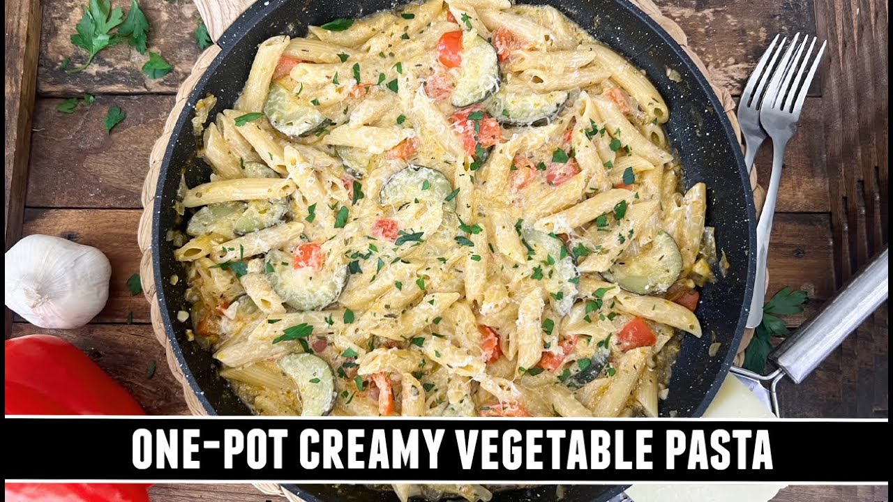 One-pot creamy vegetable pasta: Healthy 30-minute recipe