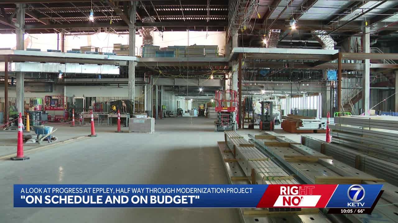 'On schedule and on budget': Eppley Airfield shows progress halfway ...