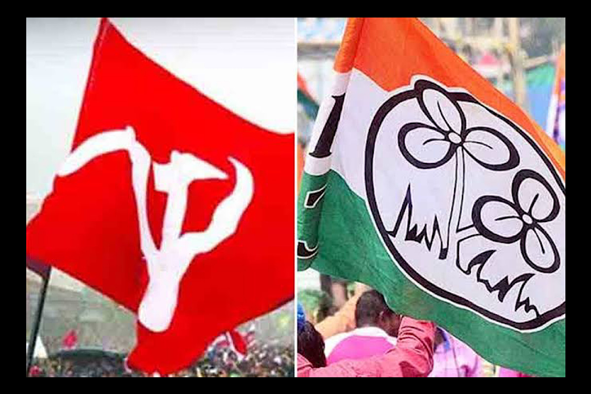 Clash over wall writing between CPI-M, TMC at Bansberia