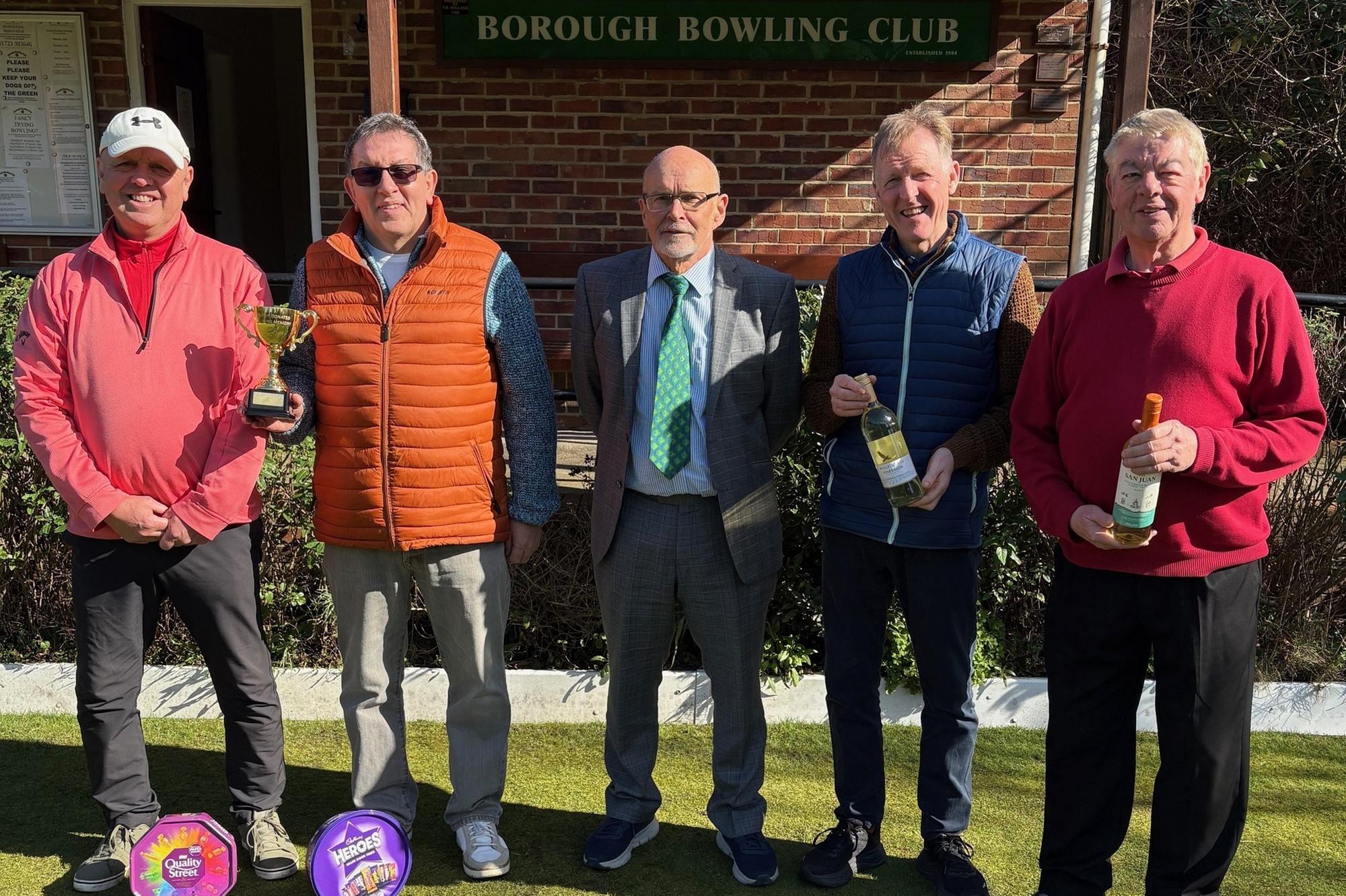 Sherburn and Watson win Borough Bowling Club President’s Cup final