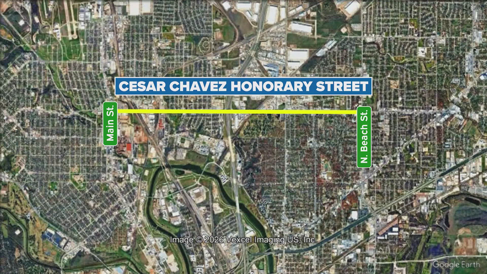 Fort Worth to remove Cesar Chavez street toppers