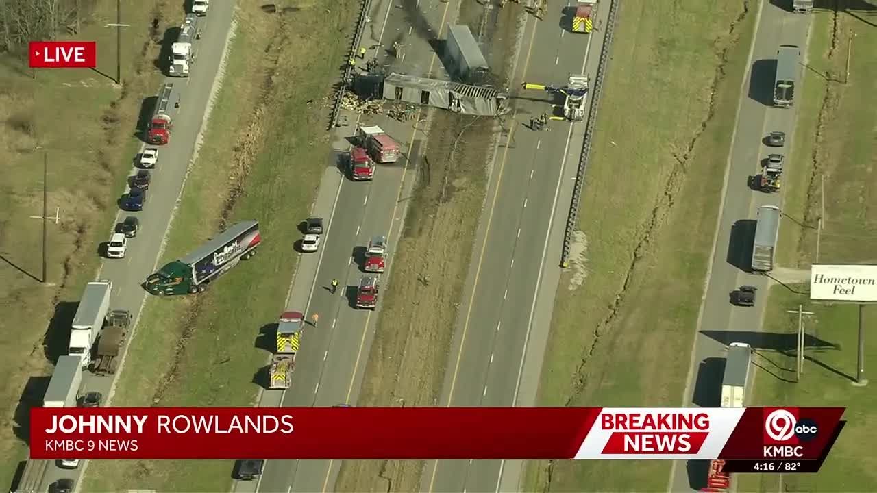 One dead after crash involving 3 semi-trucks shuts down I-70 near ...