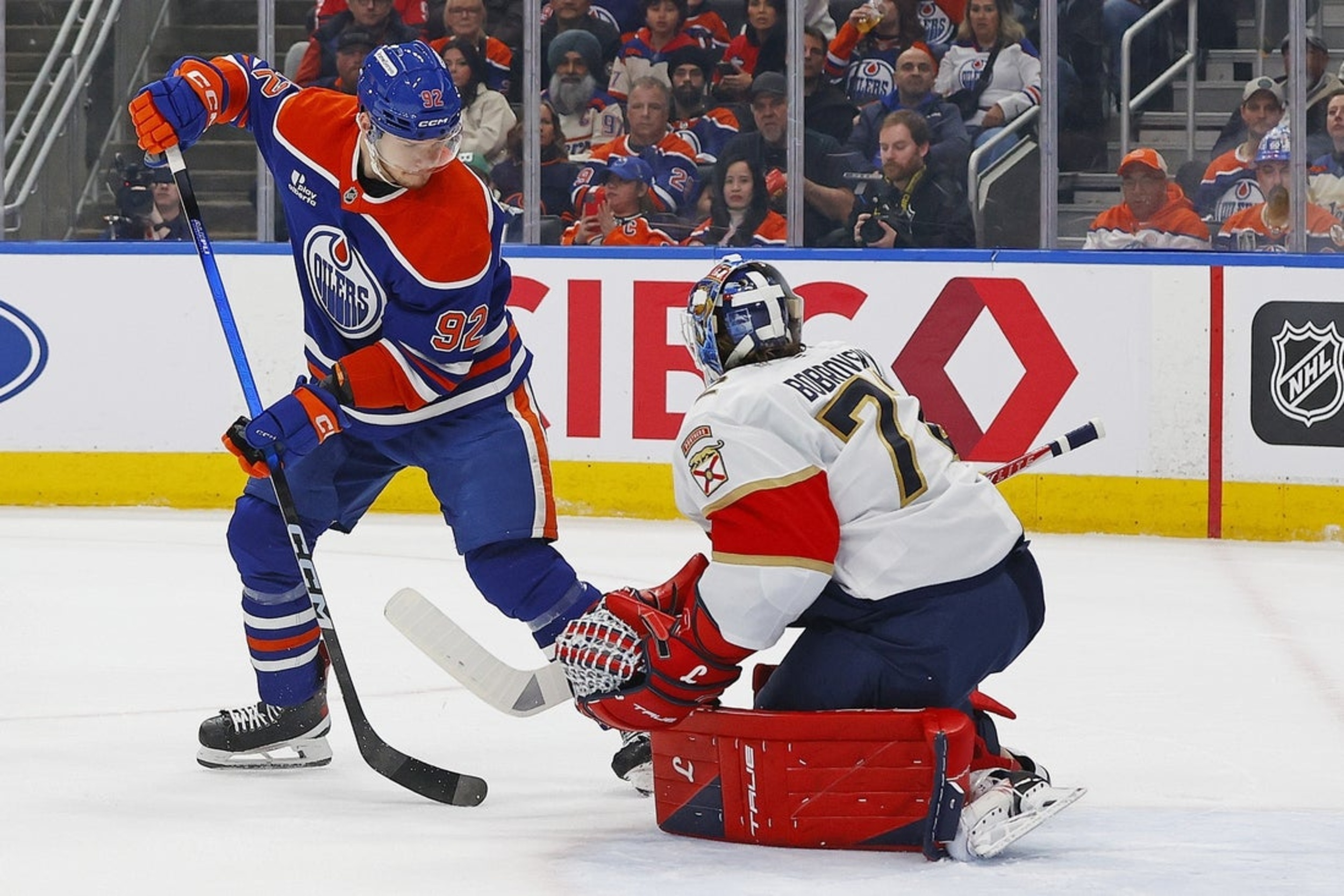 Sergei Bobrovsky, Panthers blank Oilers in Final rematch