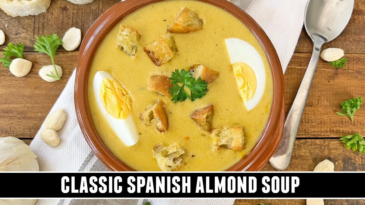 Creamy almond soup: Easy classic Spanish recipe